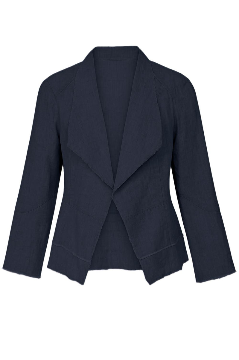 Silvermaple Collection Edge to Edge Jacket | Navy – Silvermaple Boutique