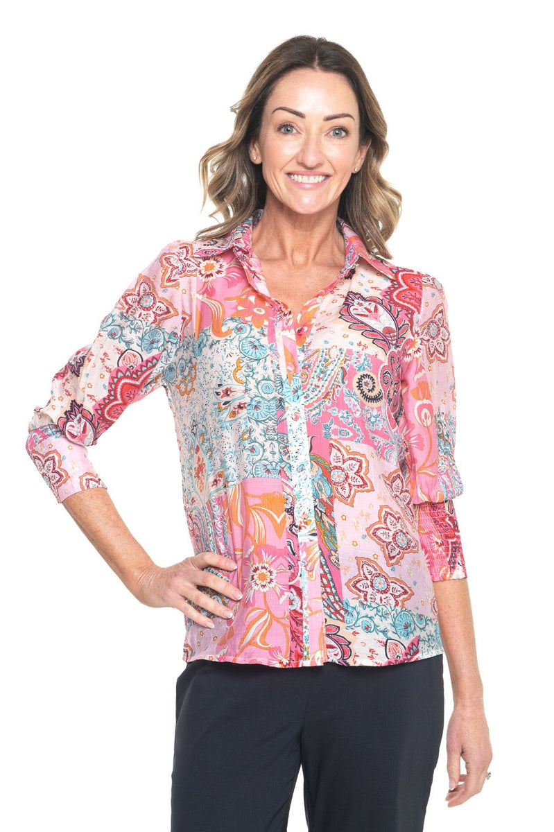 Silvermaple Collection Velora Shirt | Petal Veil – Silvermaple Boutique