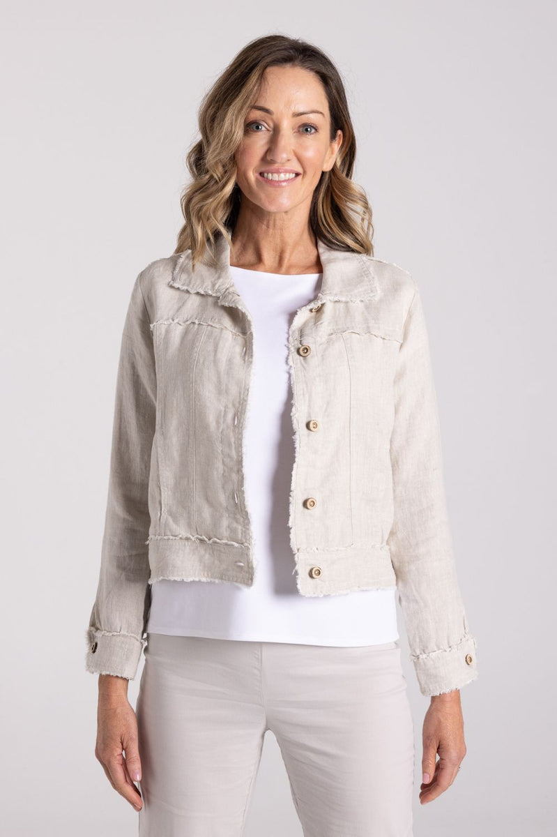 Silvermaple Collection Samantha Fray Edge Jacket | Natural