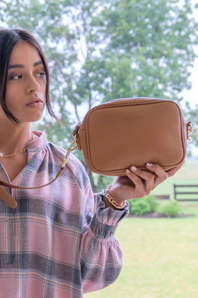 Zjoosh Ruby Sports Cross Body Bag | Tan | Silvermaple Boutique