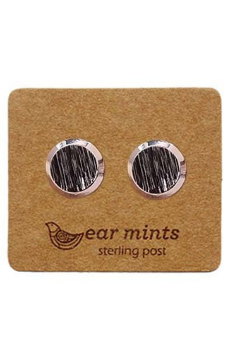 Ear Mints Brushed Round Stud | Rose Gold | Silvermaple Boutique